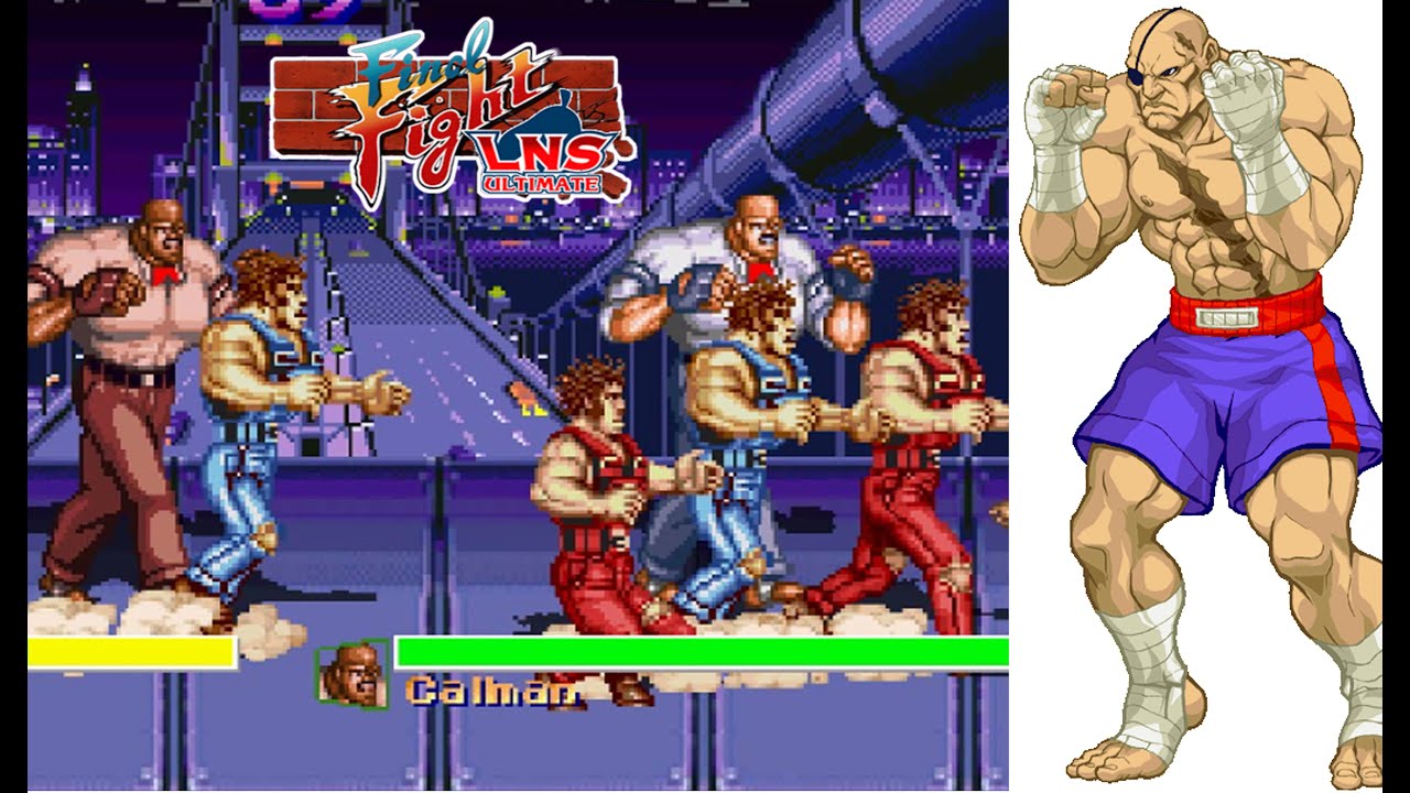 Final Fight LNS Ultimate V.03 (NO DEATH) Sagat Hard Mode | Arcade ...