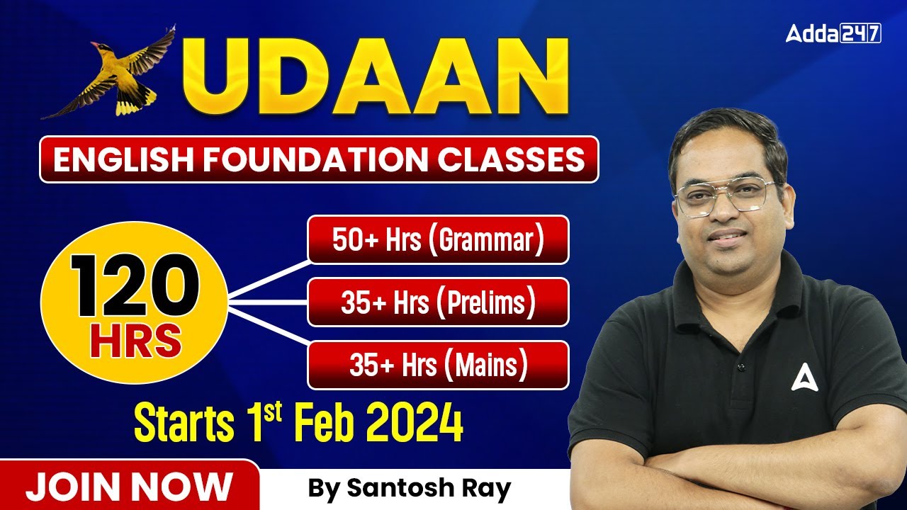 Udaan English Foundation Batch | English By Santosh Ray | Batch ...