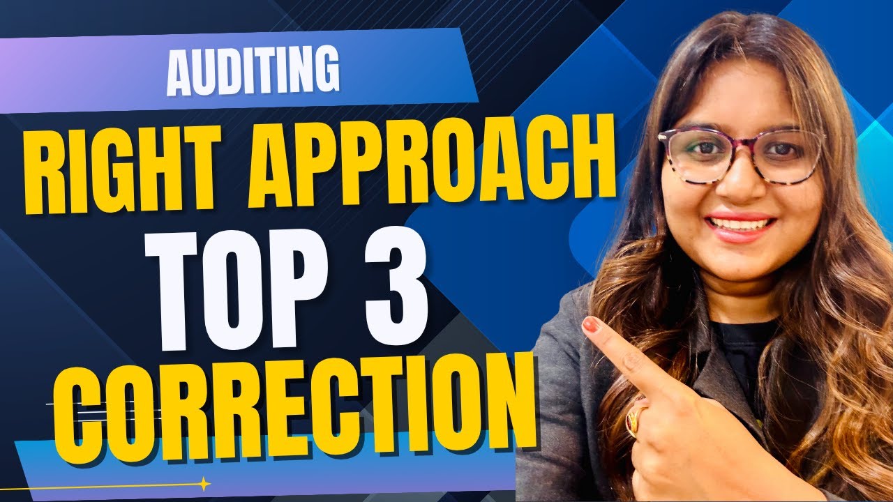 3 things if done right, can help anyone pass Audit without classes ...
