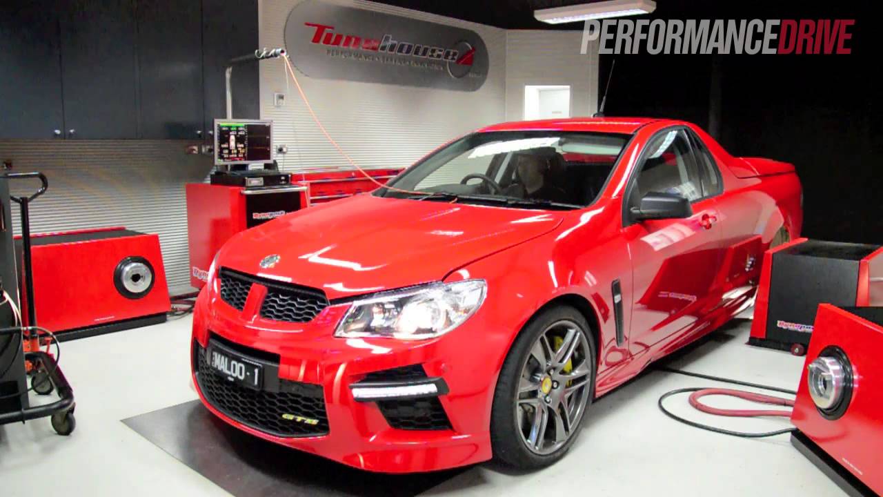 2015 HSV GTS Maloo makes 368kW ATW on dyno - YouTube