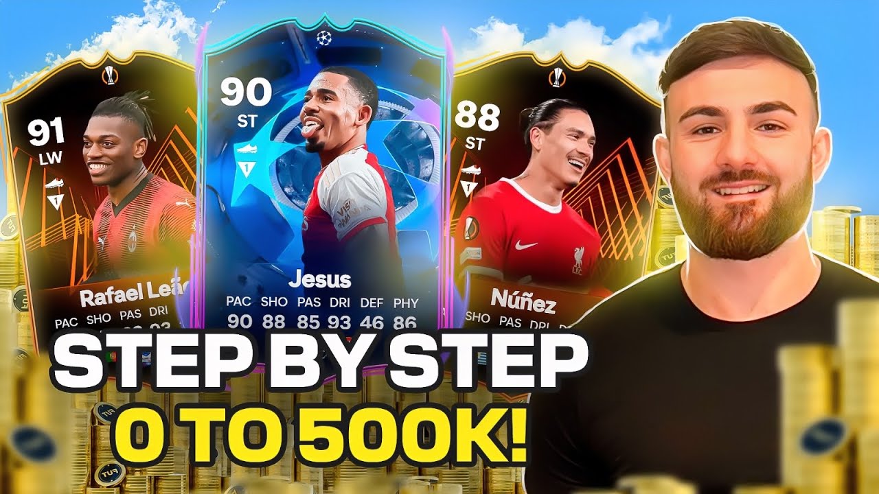 FASTEST way to go from 0 To 500K COINS in EAFC 24 (Step by step TRADING ...