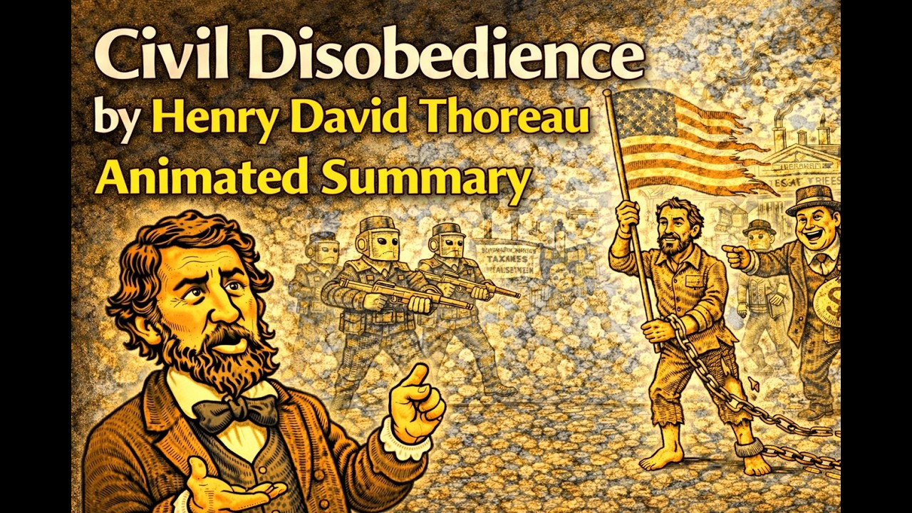 Animated summary of Civil Disobedience by Henry David Thoreau - YouTube