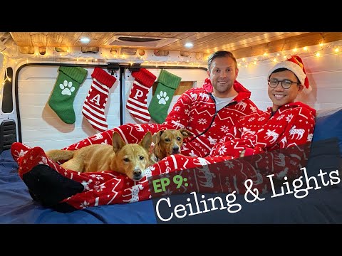 Van Conversion Ceiling & Lights - Beginner DIY - Van Life EP 9 - YouTube