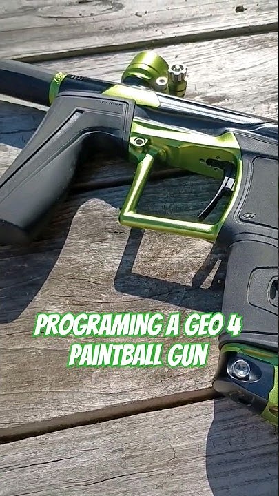 Programming & shooting a Geo 4 paintball gun - YouTube