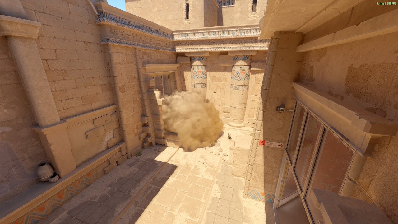 CS2 Anubis Mid Smoke from T Spawn - YouTube