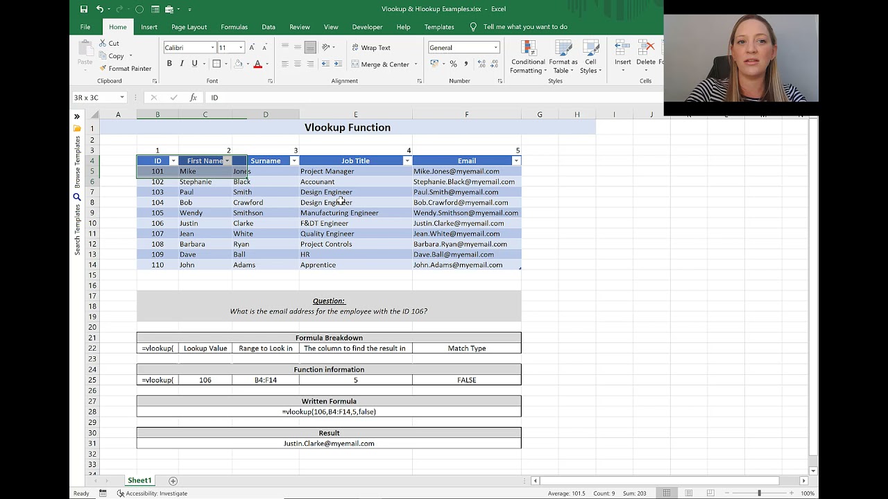 VLOOKUP Excel Function Tutorial YouTube VLOOKUP Excel Function Tutorial YouTube