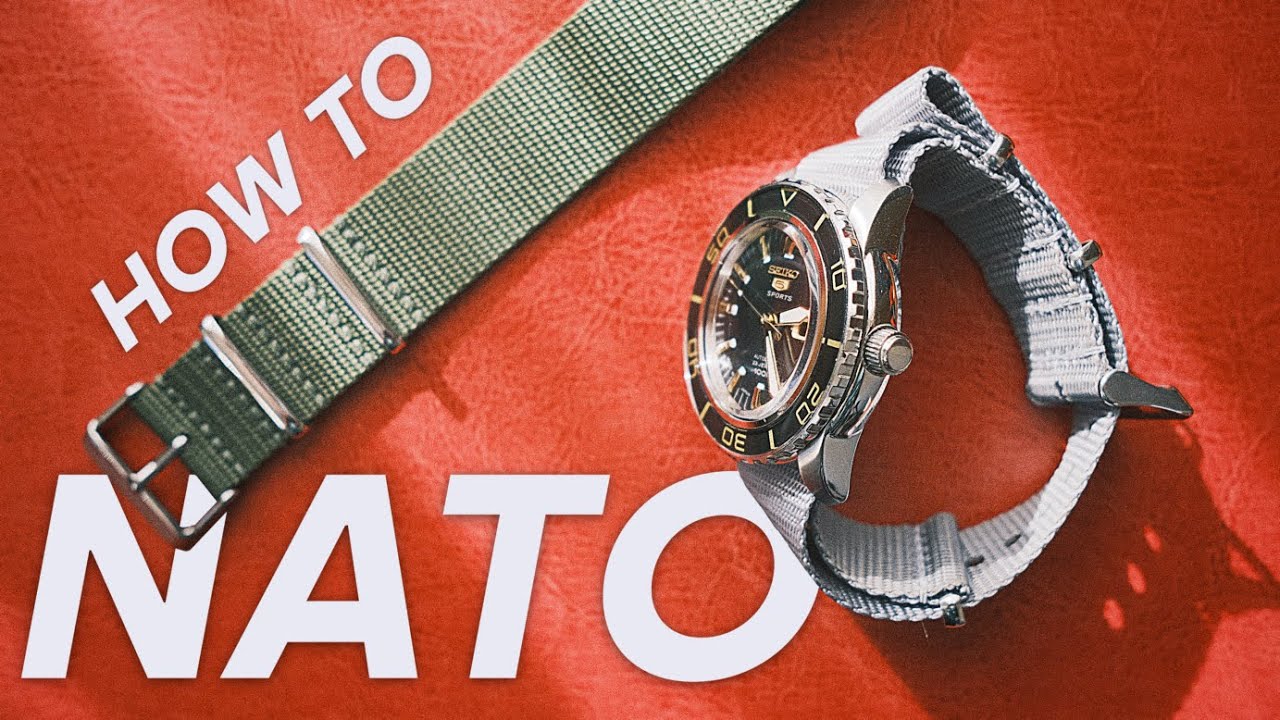 How to attach a NATO strap to your watch - YouTube