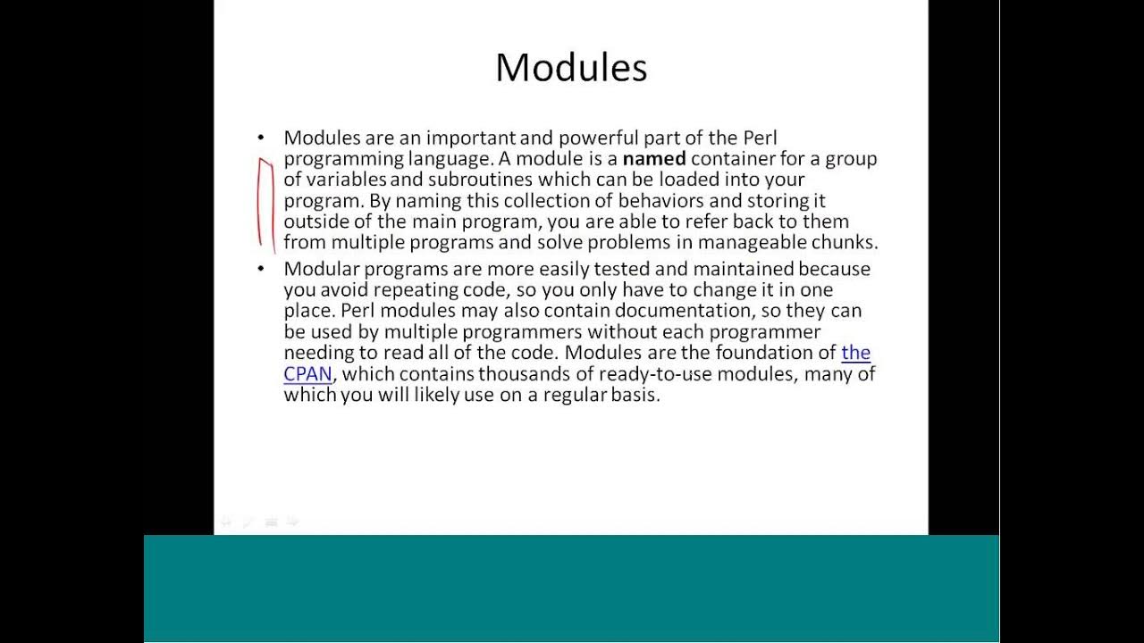 Mod-03 Lec-22 PERL 10 - YouTube