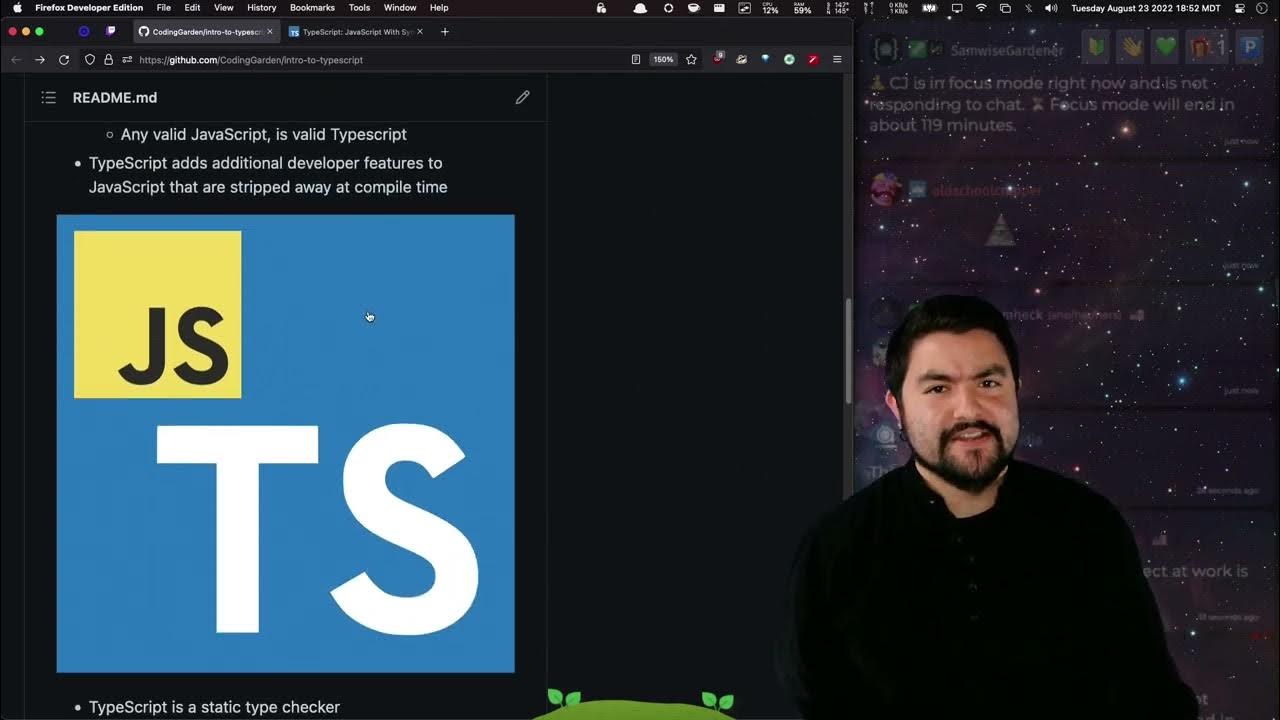 2022-08-23 - Intro to TypeScript - YouTube
