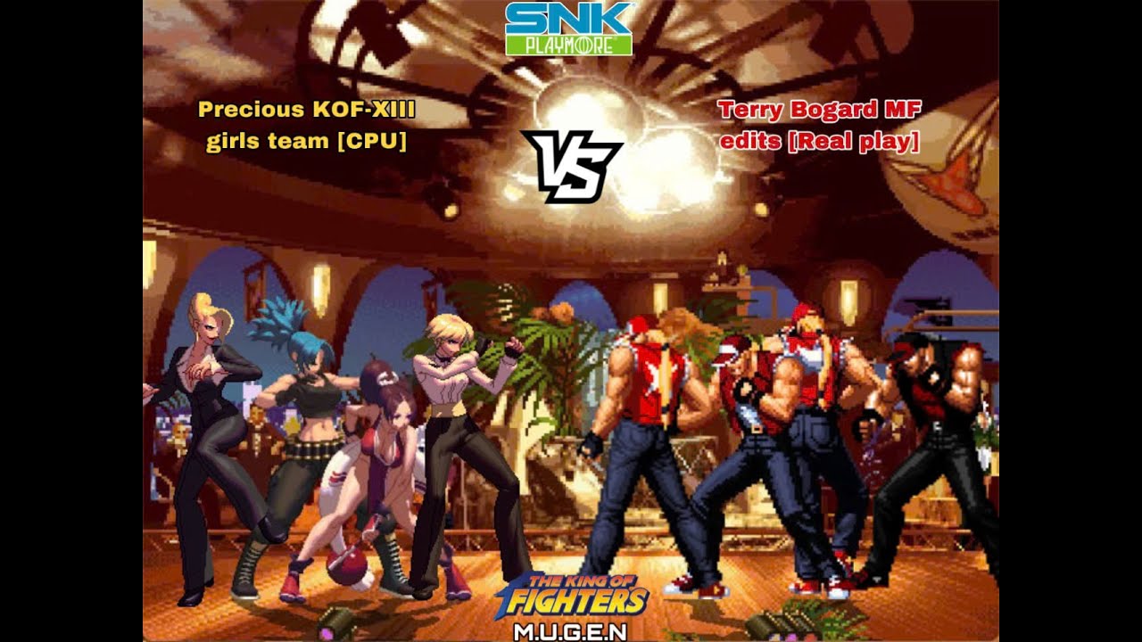 KOF MUGEN - The Precious K.O.F-XIII Girls team [CPU] VS Terry Bogard MF ...