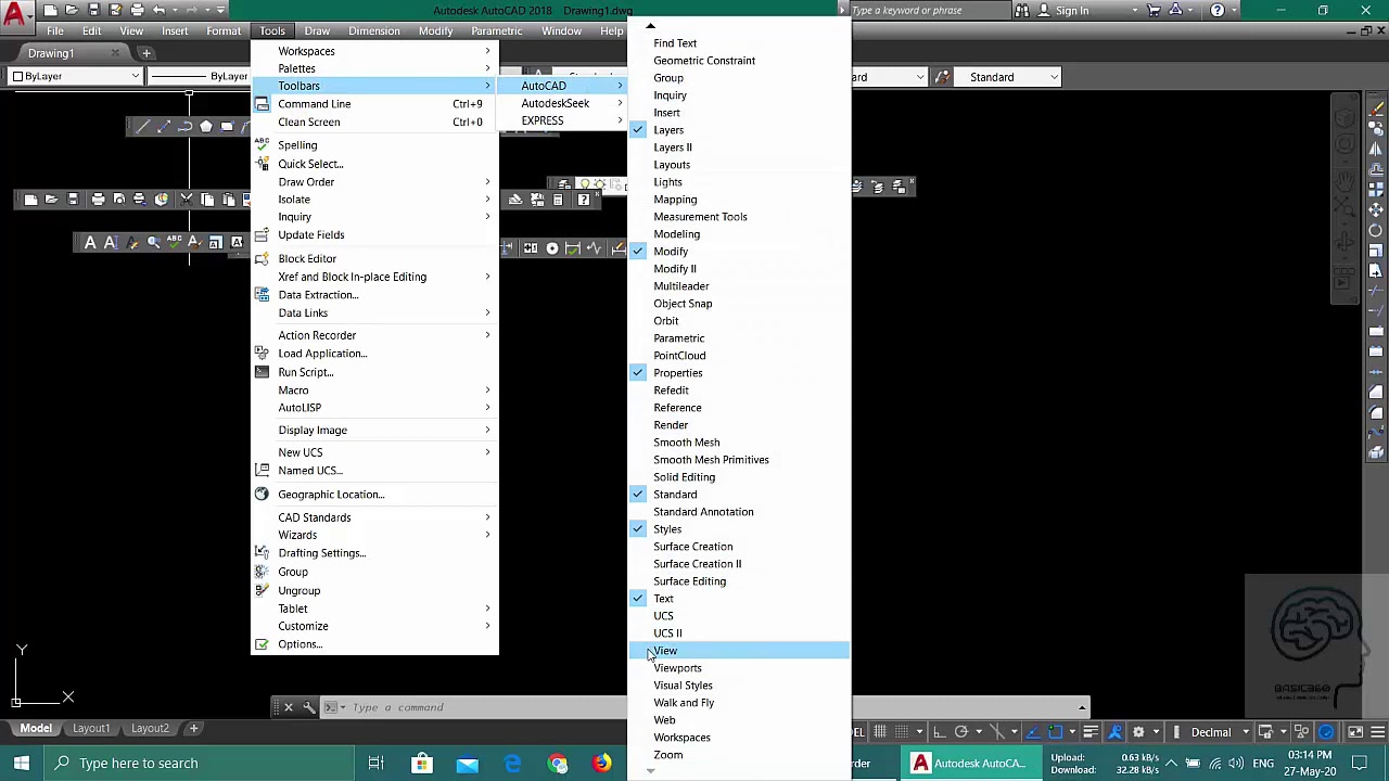 Auto CAD Classic Interface - YouTube