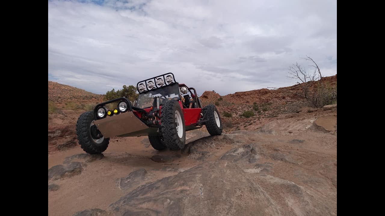 Hell's Revenge Trail in a 1974 Chenowth VW buggy - Moab, UT - YouTube