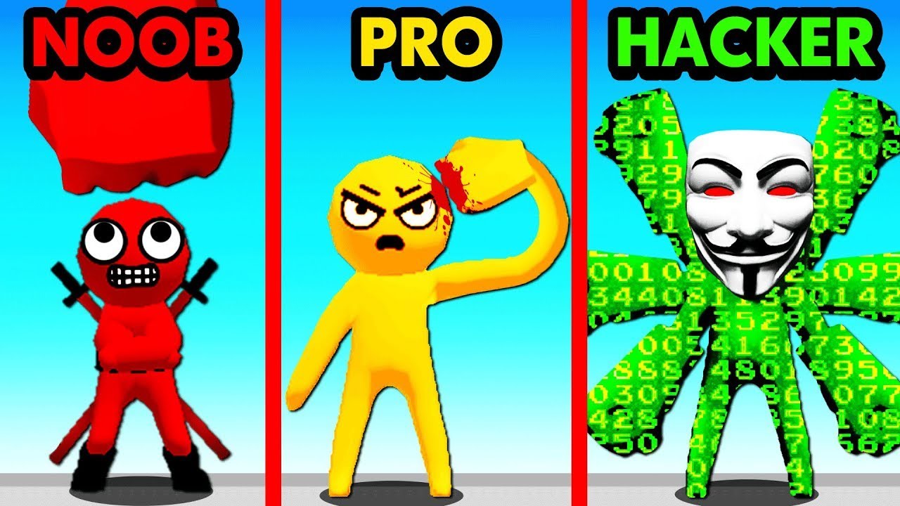 NOOB vs PRO vs HACKER En ROCKET PUNCH - YouTube