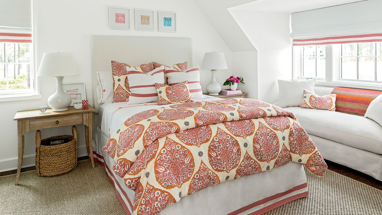 Girl's Bedroom with a Splash of Color | Idea House Room Tour - YouTube
