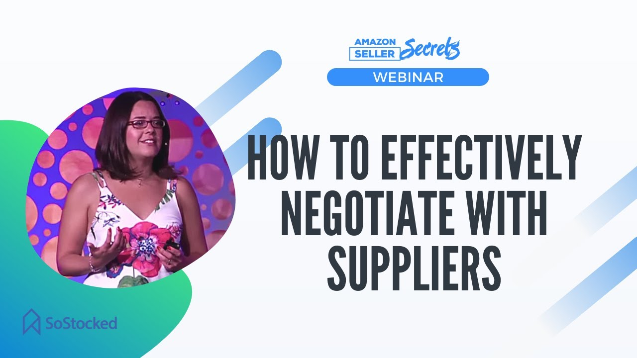 How to Effectively Negotiate with Suppliers - YouTube