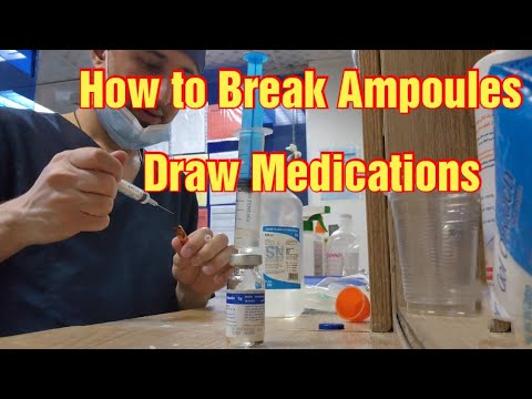 How to Break Ampoules and Draw Medications: A Step-by-Step Guide - YouTube