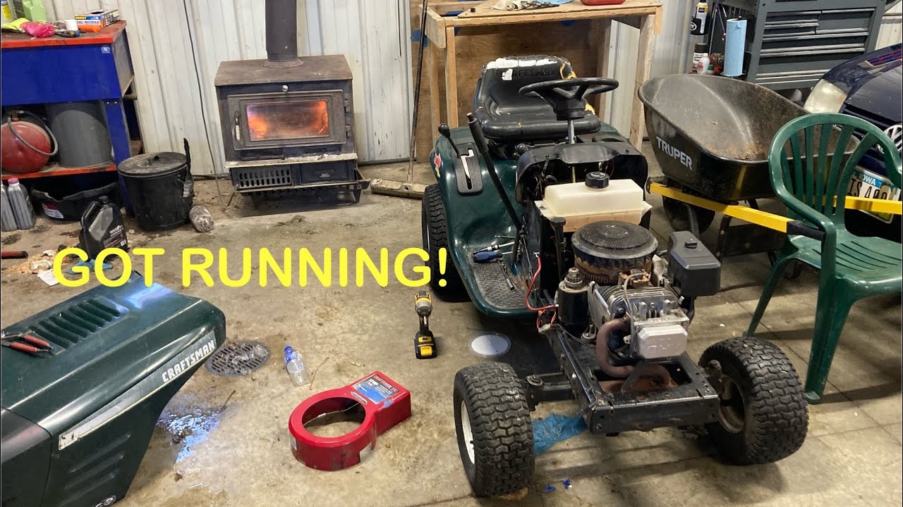Race mower build pt1 - YouTube