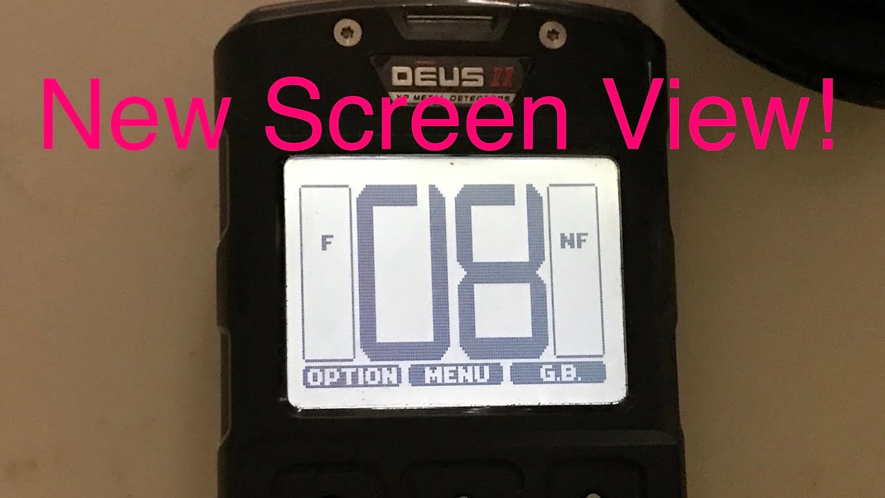 Breaking News for XP Deus II- New Screen View Option! - YouTube