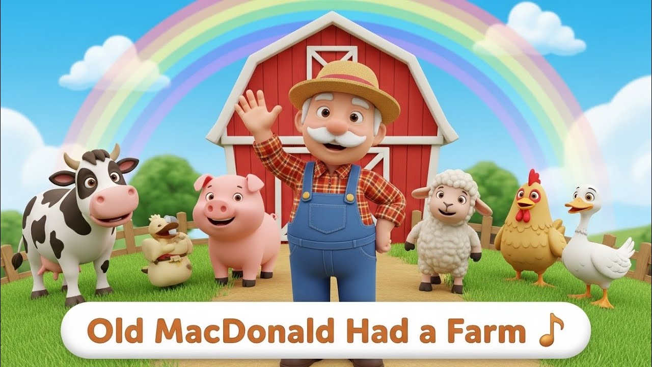 Old MacDonald Had a Farm 🐄🎶 | Classic Nursery Rhyme for Kids & Toddlers ...