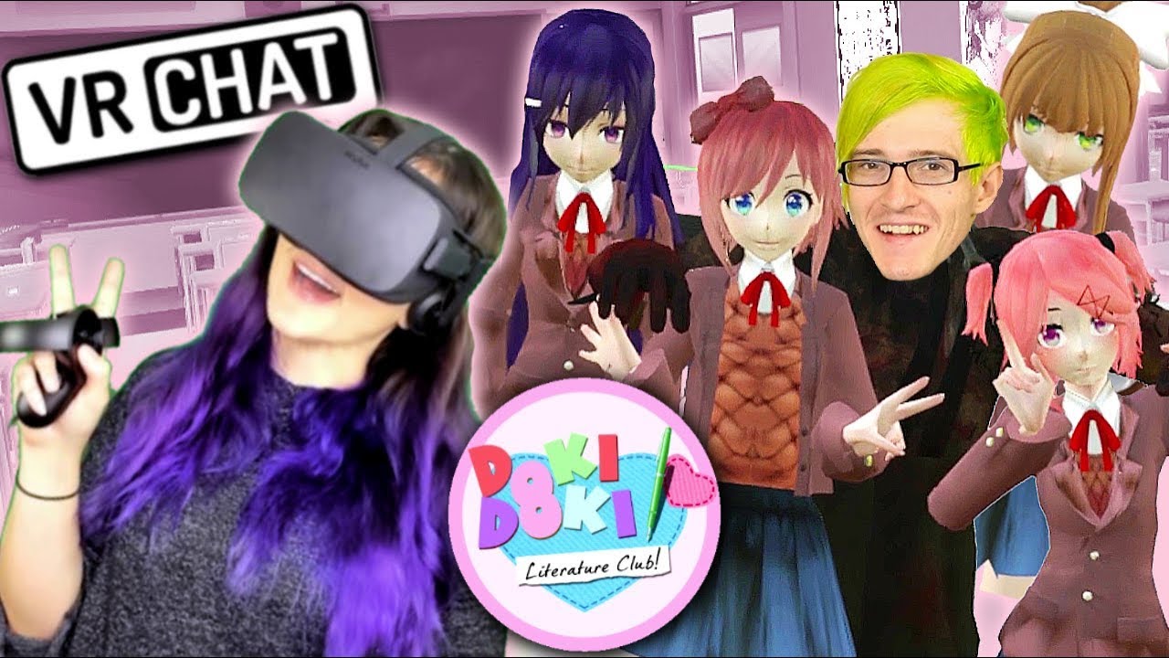 Doki Doki Literature Club in VR!! | VRChat Funny Moments (w/ Bijuu Mike ...