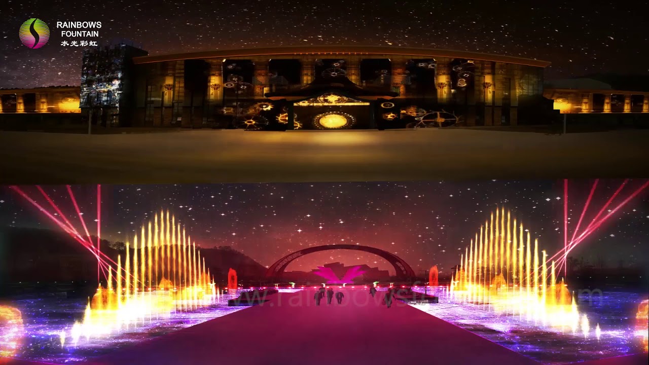 3D Animation Of Amazing Multimedia Mapping Fountain Show Original ...
