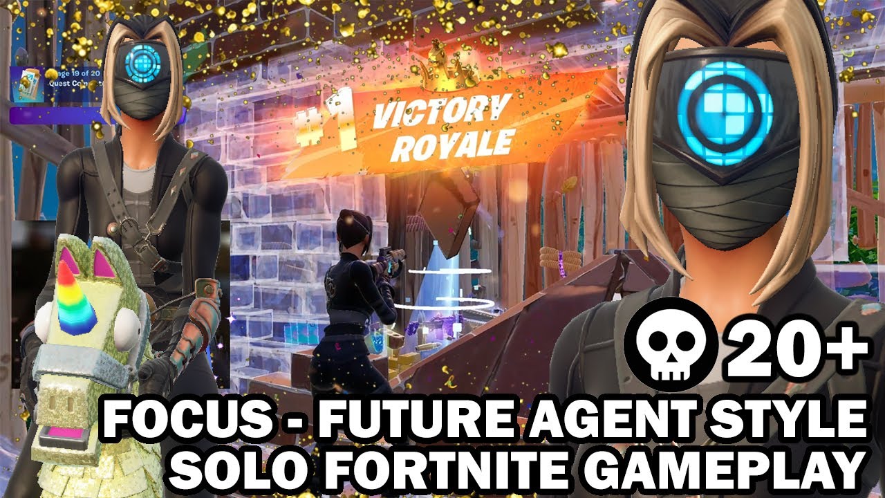 Solo Fortnite Gameplay Featuring New Focus Future Agent Style Chapter 4 ...