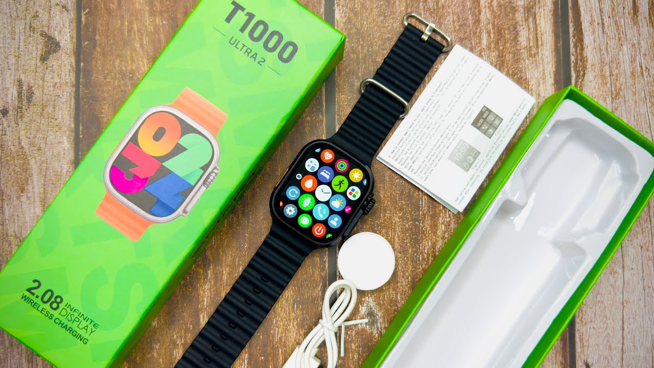 New T1000 Ultra 2 Smart Watch with 2.08 inch Infinity Display!! - YouTube