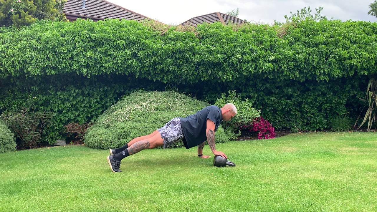 Kettlebell Offset Push Up - YouTube