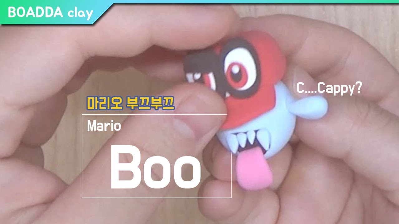 DIY┃Boo (Mario) - super light clay Tutorial ┃Clay Figure┃BOADDA clay ...