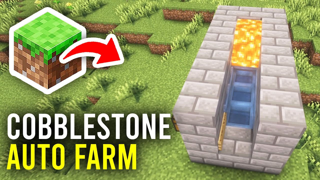 How To Make A Cobblestone Farm - Full Guide - YouTube