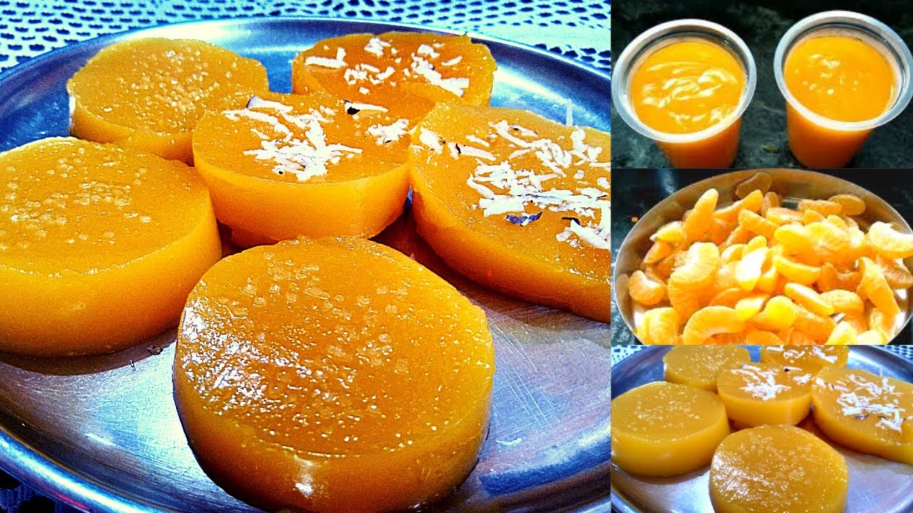 Orange Jelly Dessert | No Bake Orange Dessert Recipe | Yummy Recipe ...