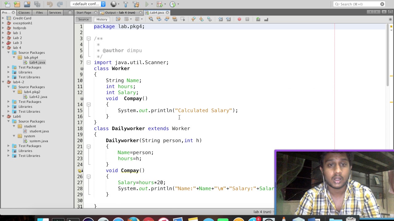 Java Lab Exp 4 Inheritance - YouTube