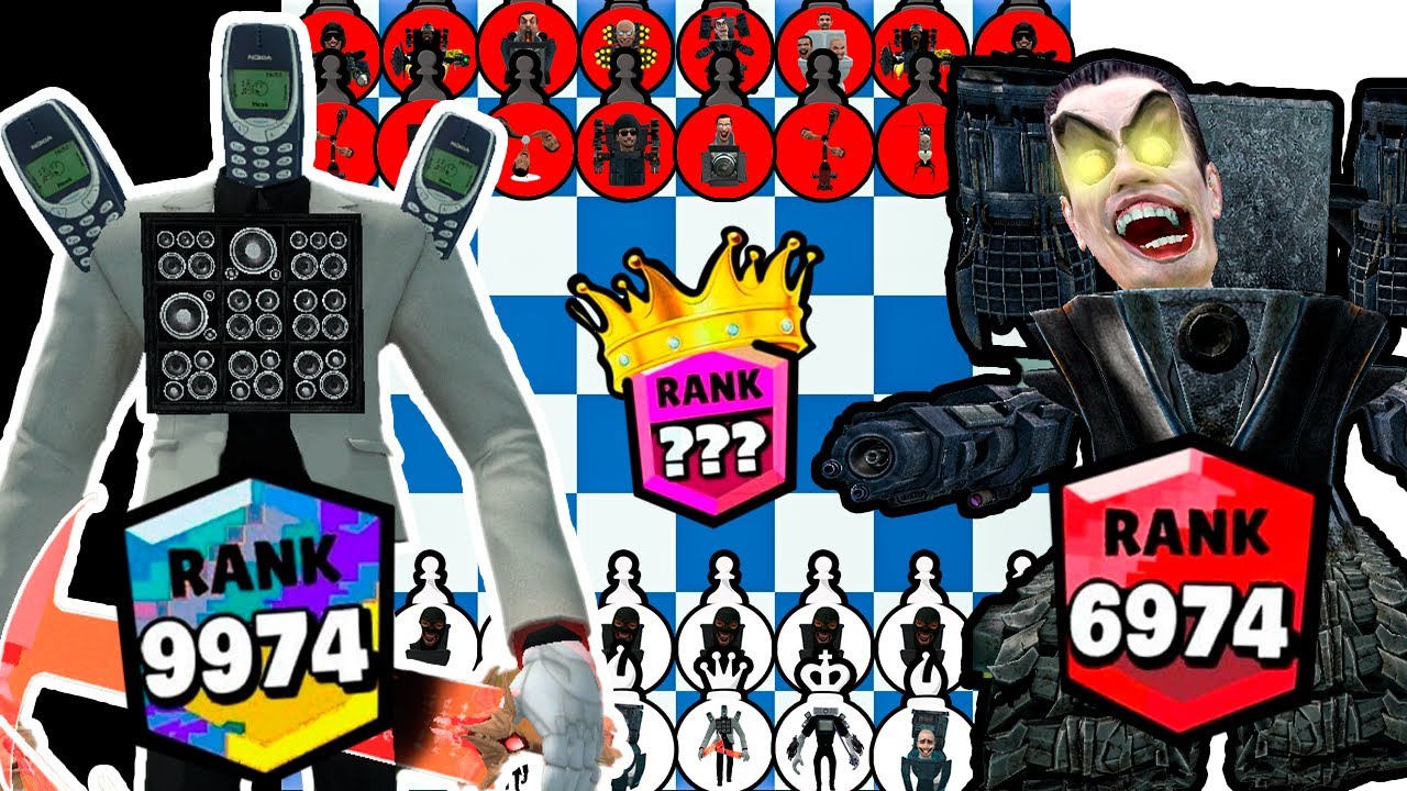 CHESS ranks up tournament GMAN Team vs Nokiaman Titan Team SKIBIDI ...