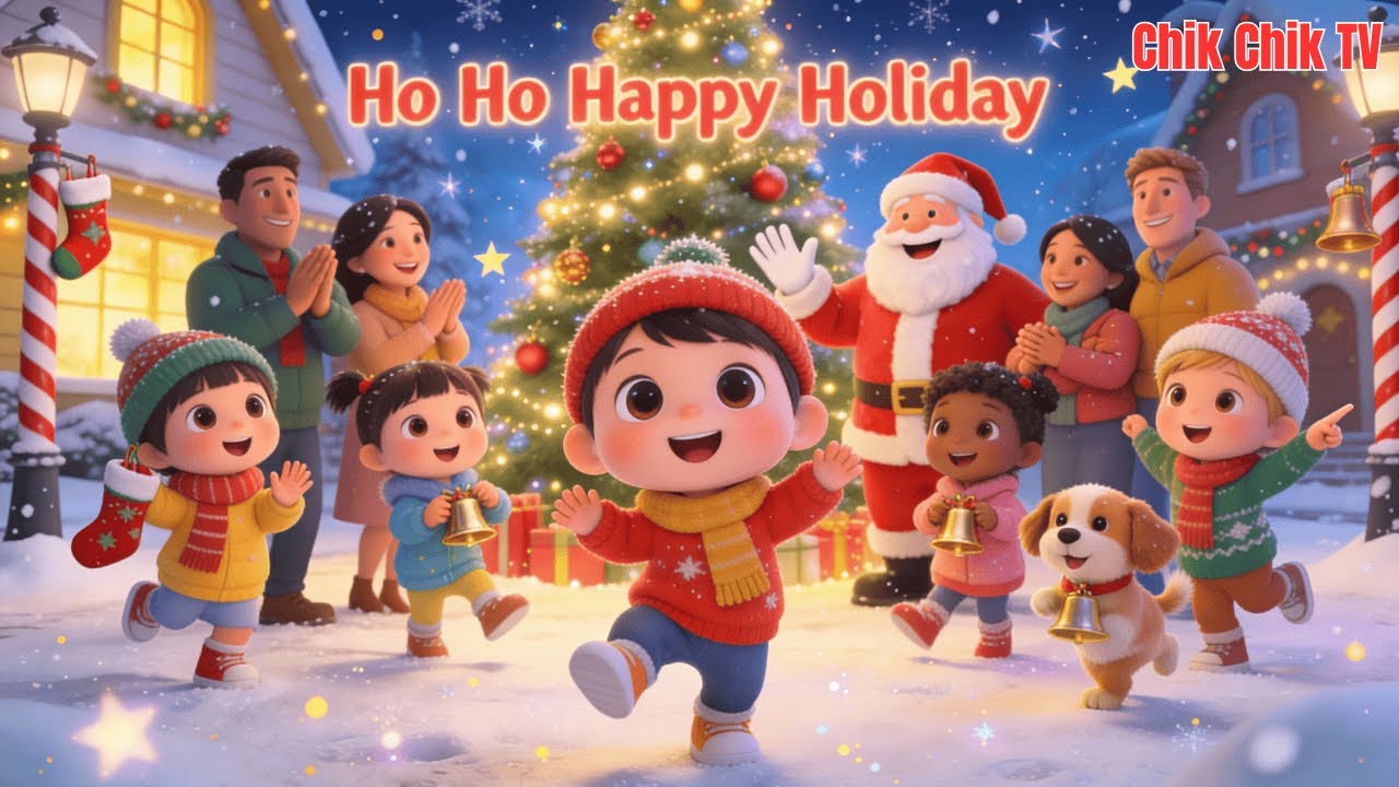 Ho Ho Happy Holiday 🎄 | Christmas Songs for Kids | #jinglebells #jingle ...