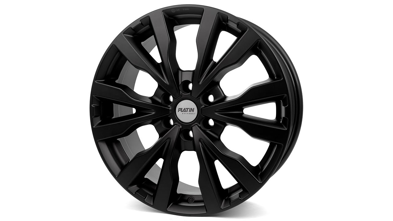 PLATIN P86 matt black | felgenoutlet.de - YouTube