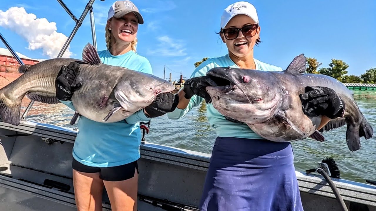 Lady's Only Catfish Challenge - YouTube