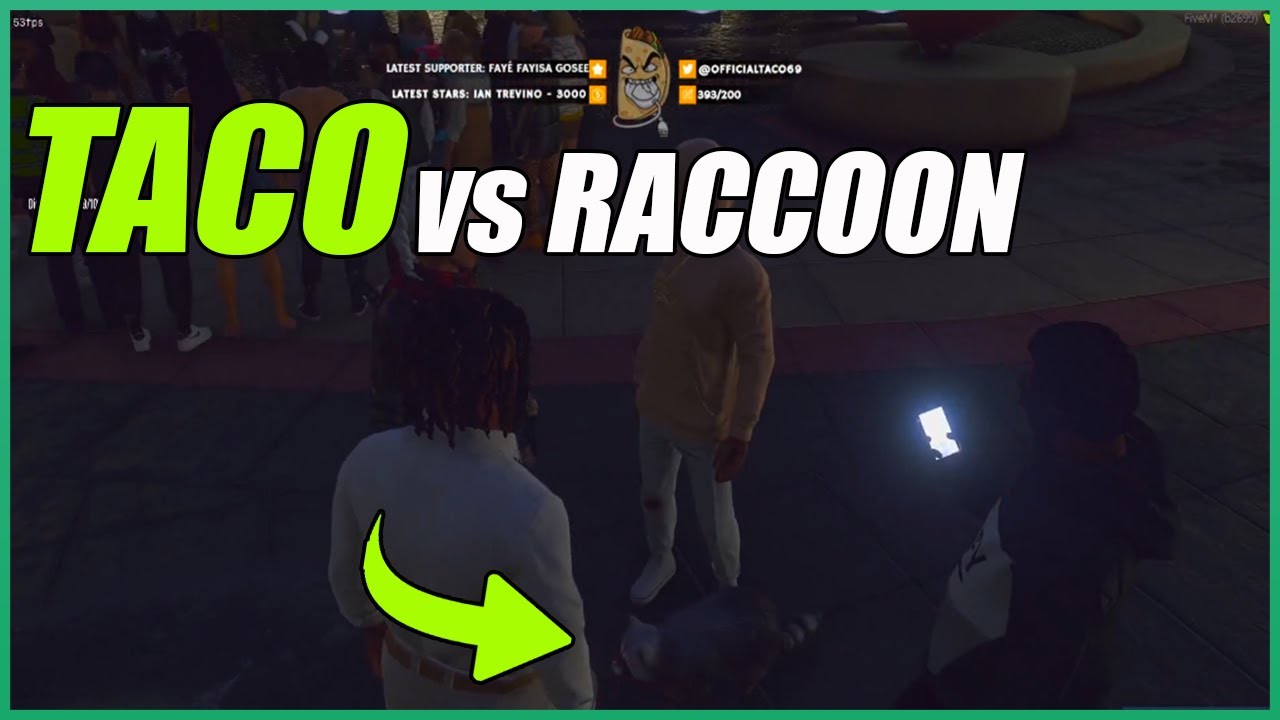 TACO Gets Slumped By a RACOON | NoPixel RP | GTA | CG - YouTube