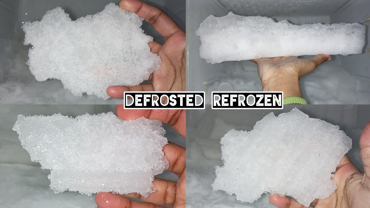Dry extreme crispy only bites freezer frost eating ice eating asmr ...