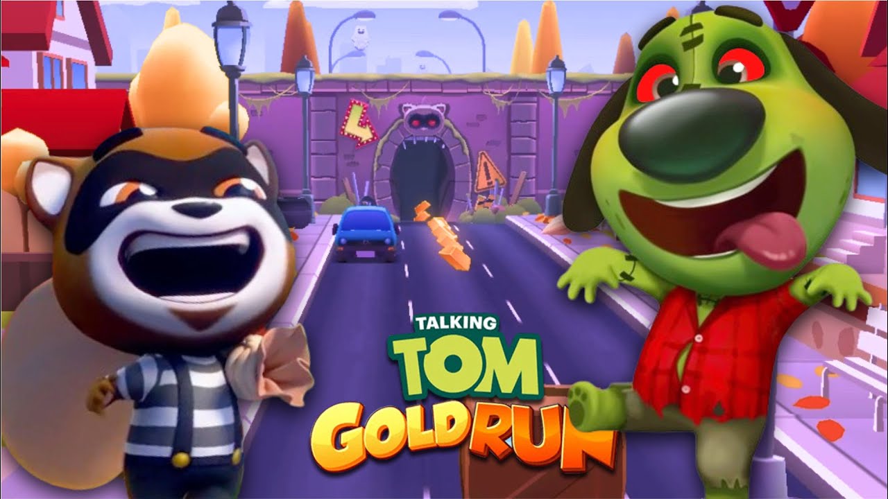 Talking Tom Gold Run - Zombie Ben Run In The Helloween World - Full ...