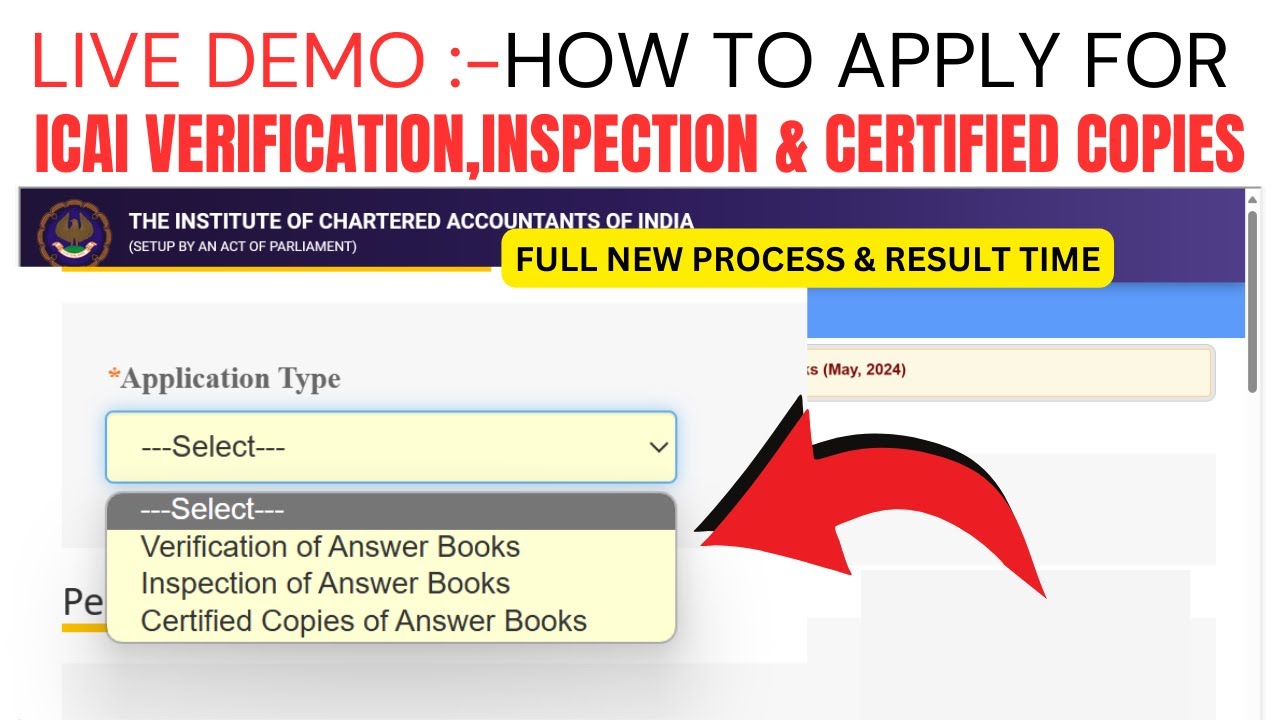 How to Apply For ICAI verification,Inspection & ICAI Certified Copies ...