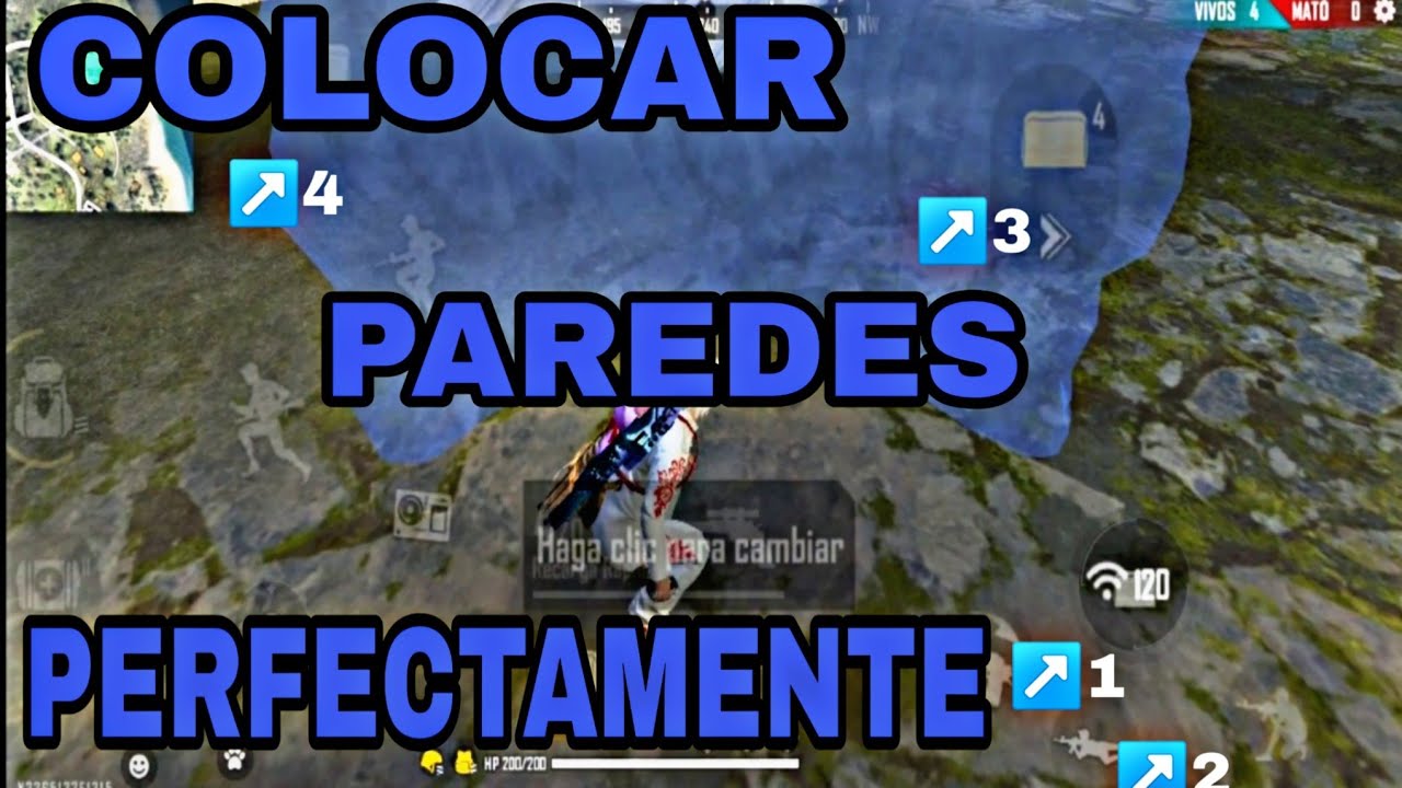 LAS 3 FORMAS CORRECTAS DE COLOCAR PAREDES GLOO FREE FIRE (AGACHADO ...