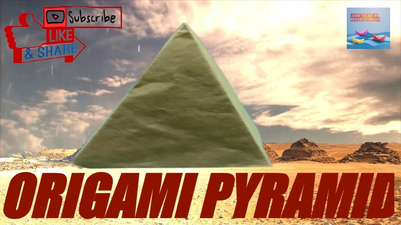 Learn how to make Origami Egyptian Pyramid| Origami Seamless Pyramid ...