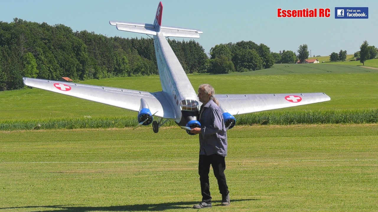 SUPER SCALE RC Junkers Ju 52 Tante Ju ("AUNT JU") / IRON ANNIE 3 engine ...