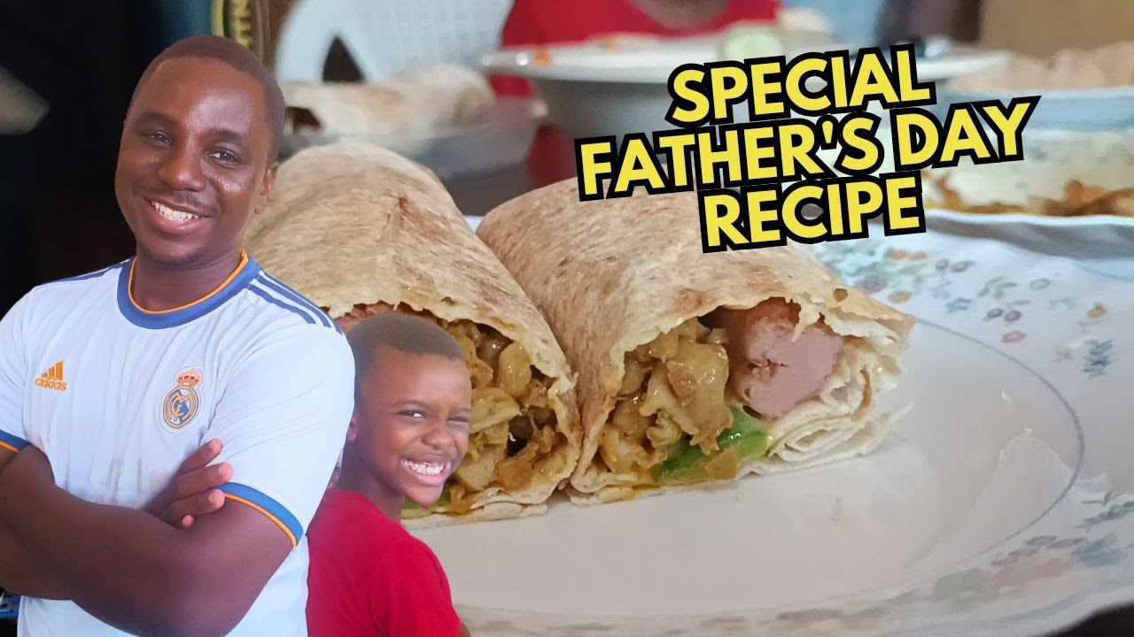 Daddy Made His Special Shawarma on Father's Day - YouTube