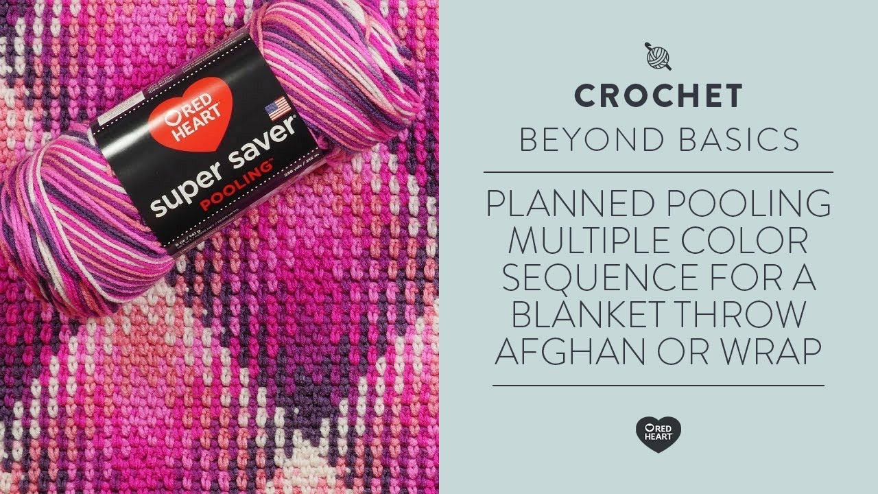 Planned Pooling Multiple Color Sequence for a Blanket Throw Afghan or ...