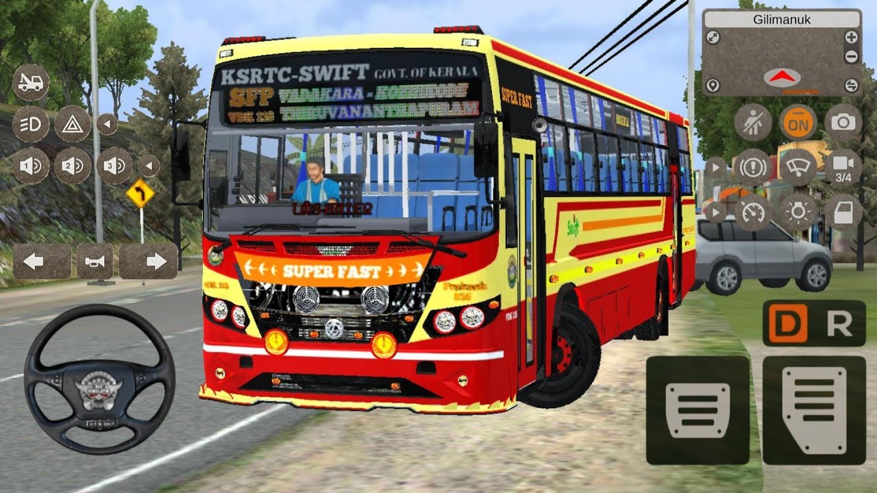 Kerala Bus Mod In Bus Simulator Indonesia - Bussid Bus Mod - Bus game ...
