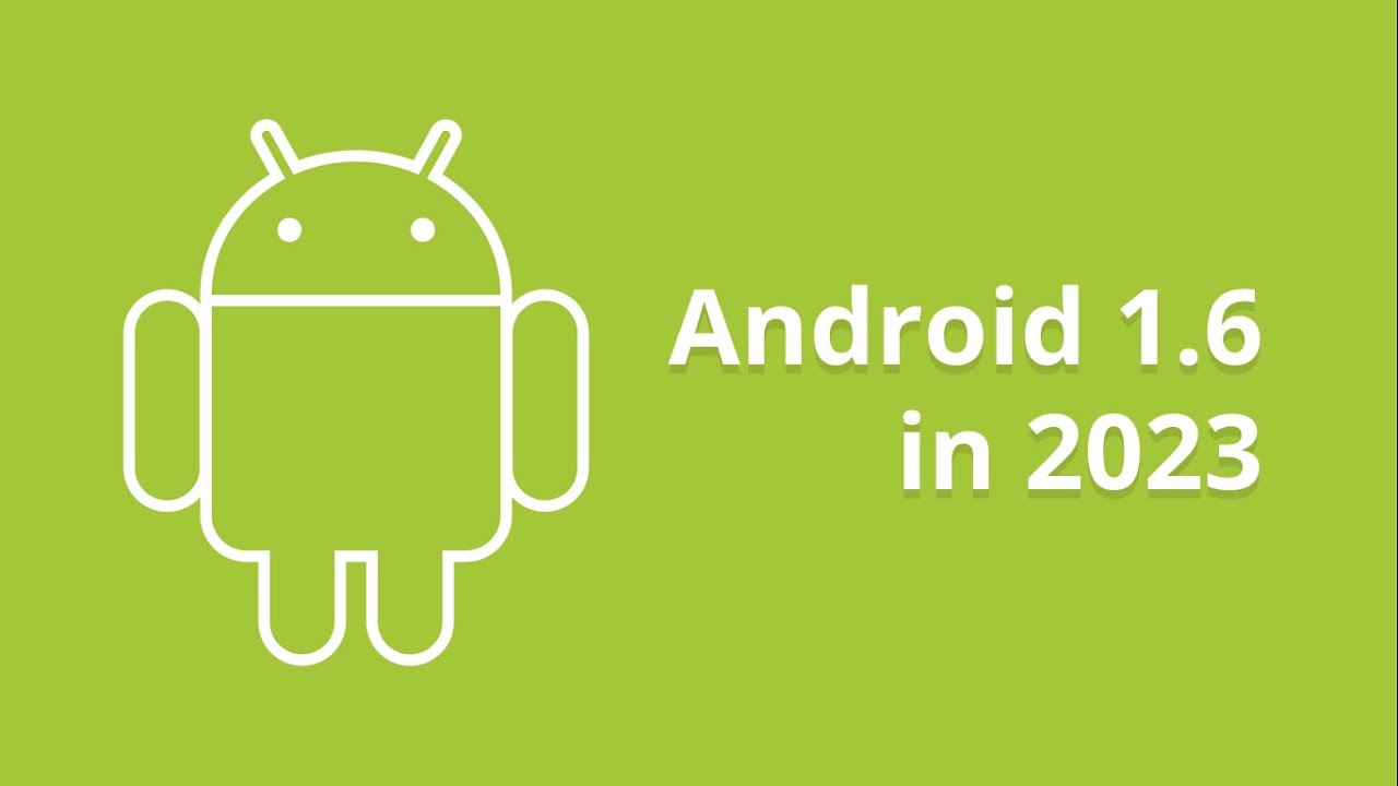 Installing Android 1.6 in 2023! - YouTube