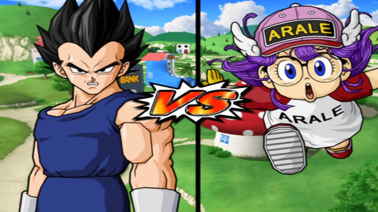 Vegeta (End) VS Arale - Shes crazy strong || DBZ Budokai Tenkaichi 3 ...