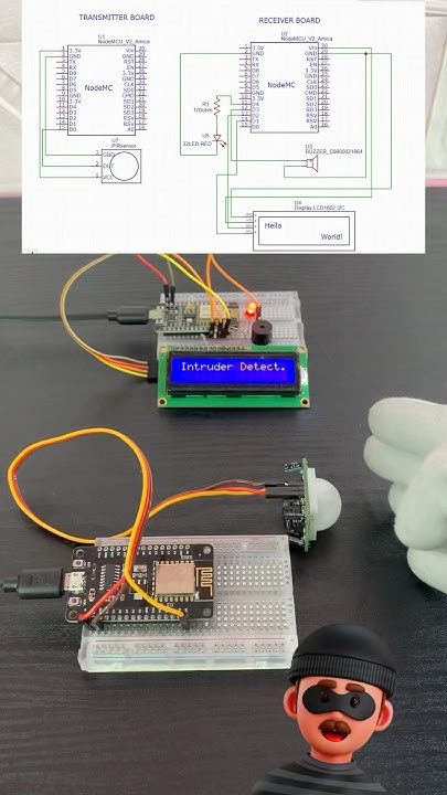 Motion Detector with ESP8266 using ESPnow Protocol #electronics #technology - YouTube
