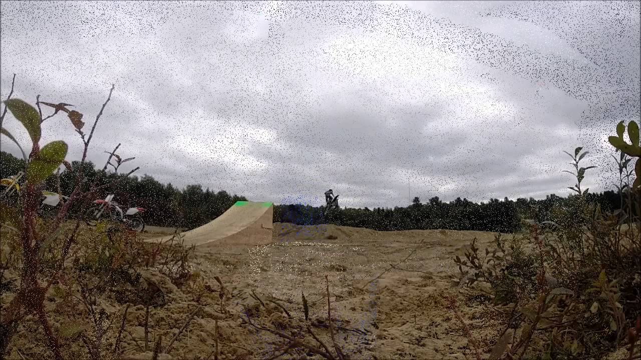 Dirt bike pit ridding and ramp sesh - YouTube